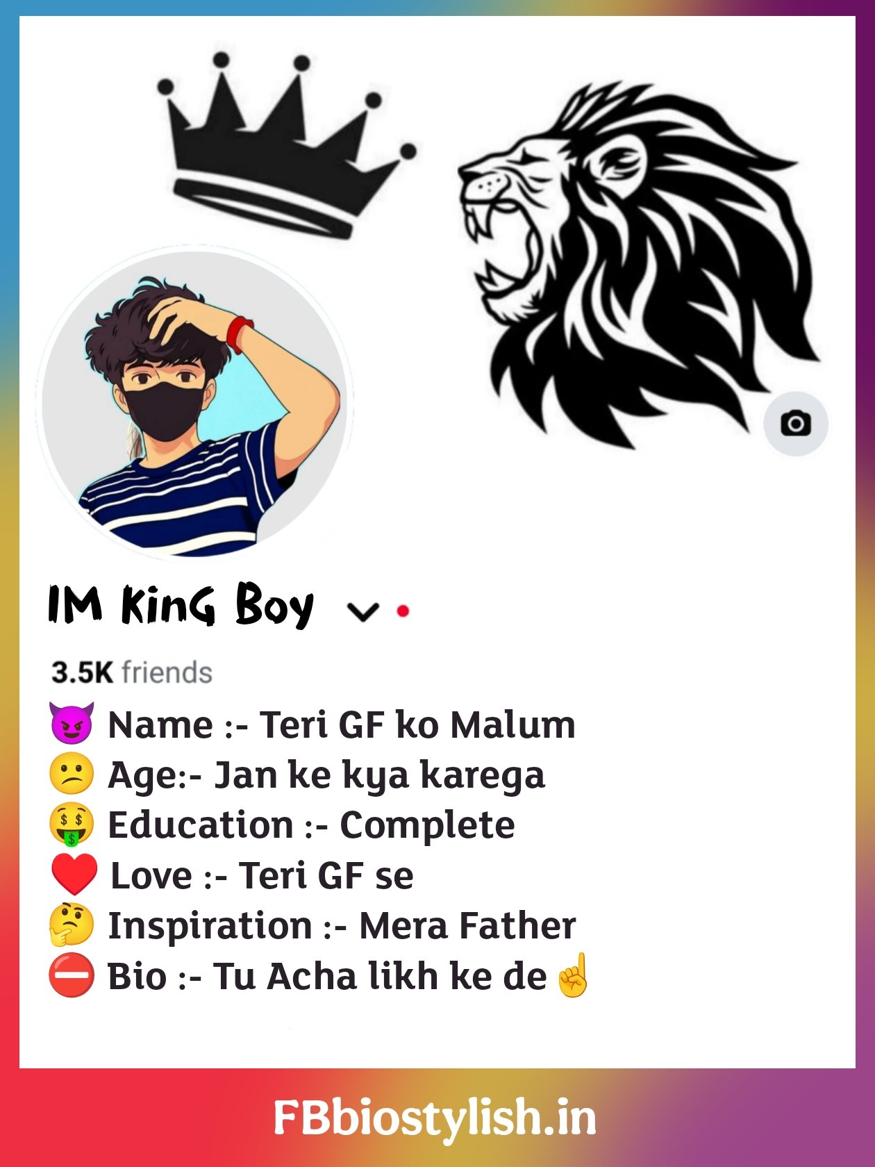 100+ Best Facebook Bio - Stylish Attitude & VIP - FBBioStylish.in